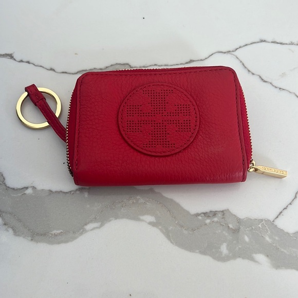 Tory Burch | Accessories | Red Tory Burch Keychain Wallet | Poshmark